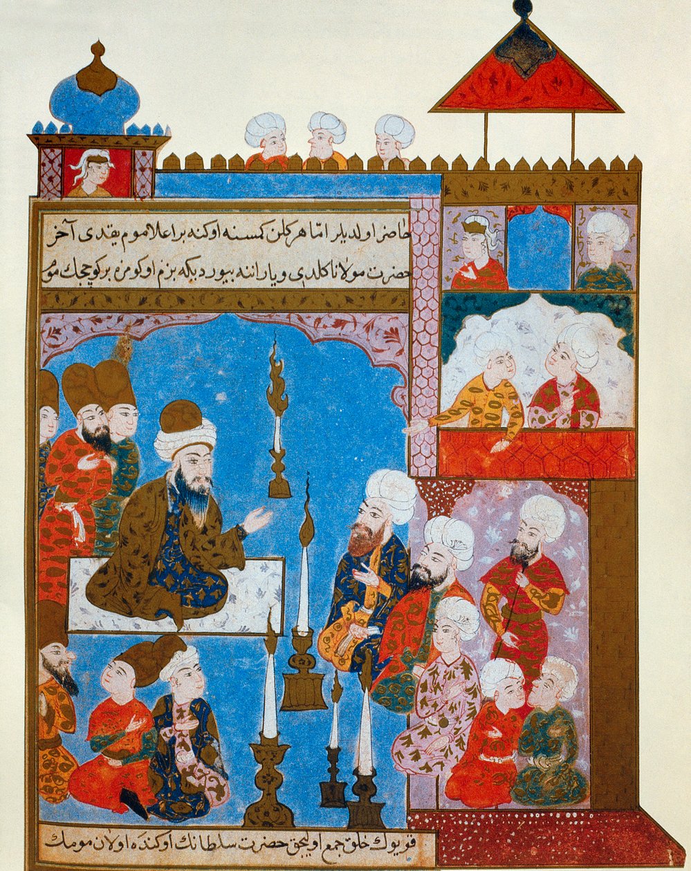 Rumi's candle is still lit by Persian School