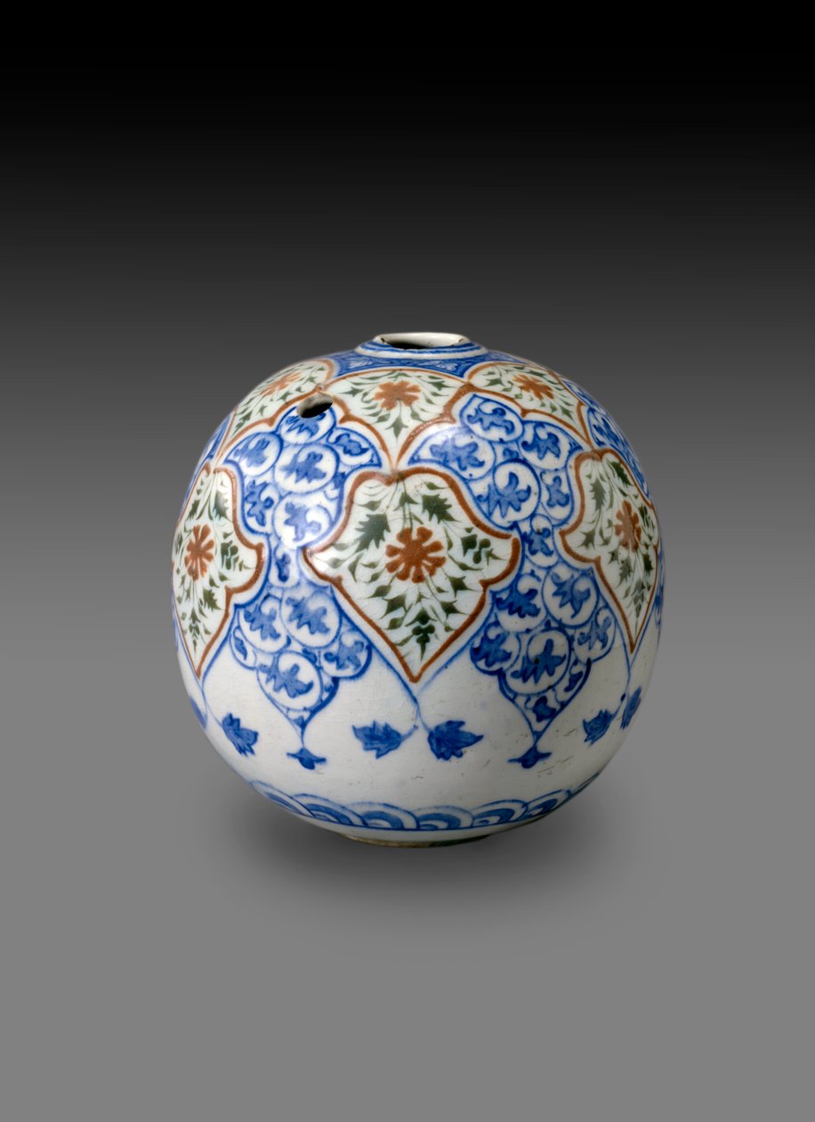 Spherical Kahlian Pipe Bowl, probably made in Kerman, Iran, late 17th ...