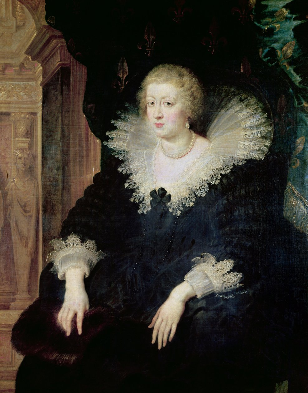 Portrait of Anne of Austria by Peter Paul Rubens
