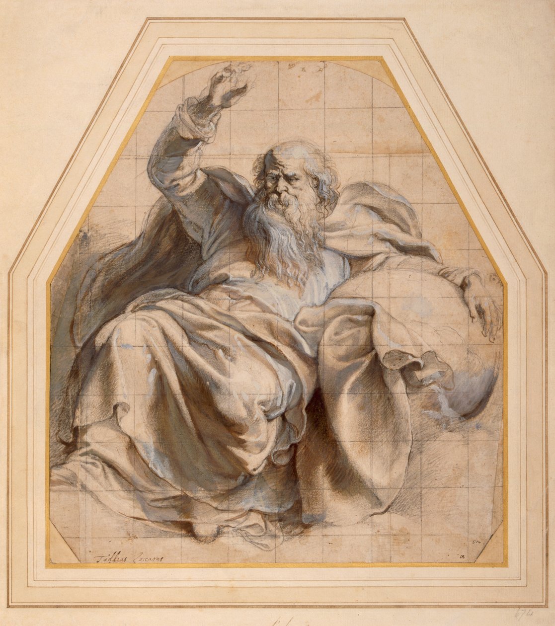 Study of Zacchariah by Peter Paul Rubens: Fine art print