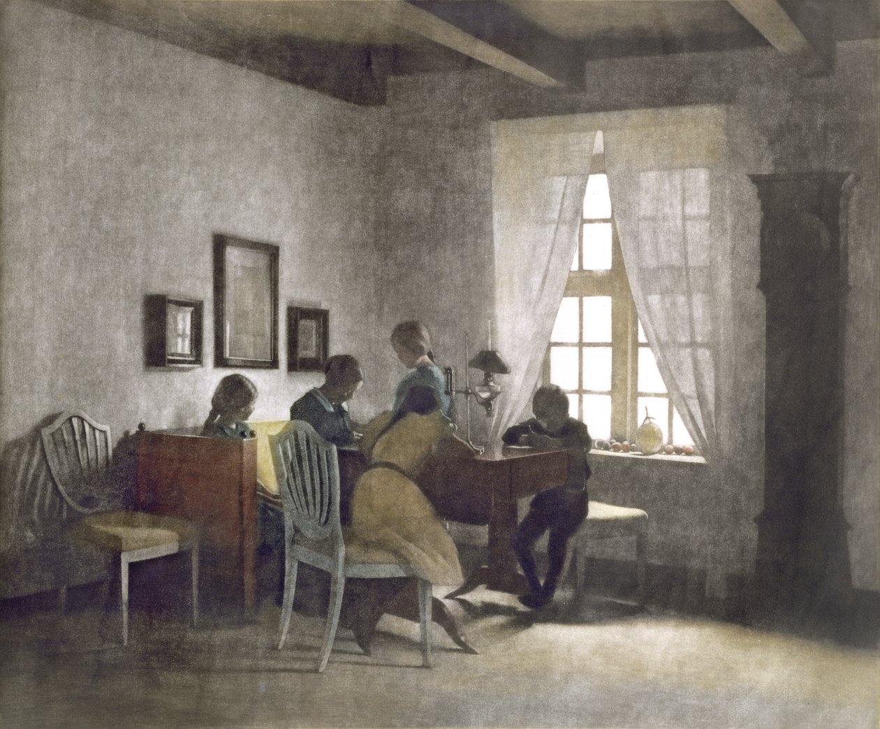 Children at Table by Peter Vilhelm Ilsted: Fine art print