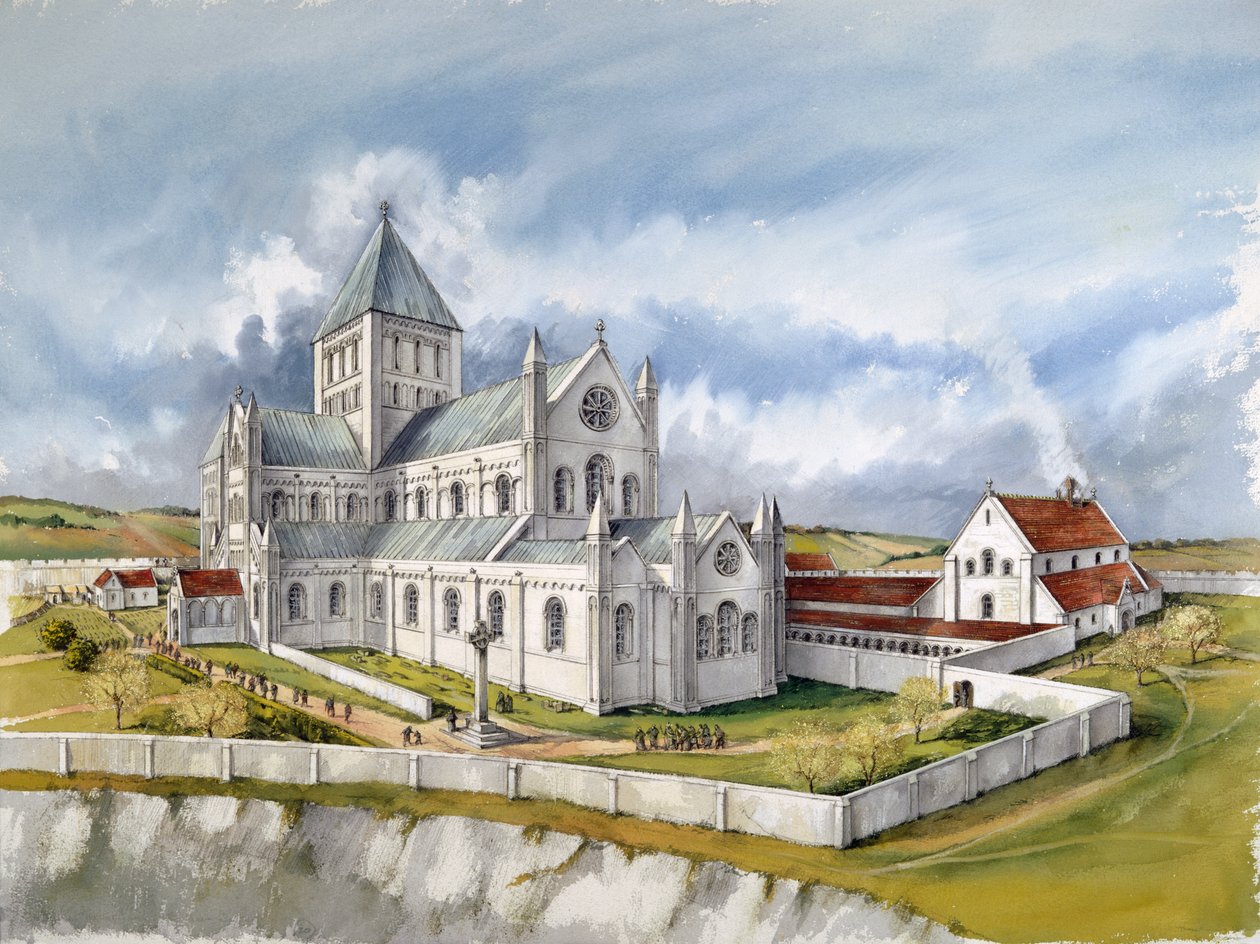 Old Sarum Cathedral by Peter Dunn: Buy fine art print
