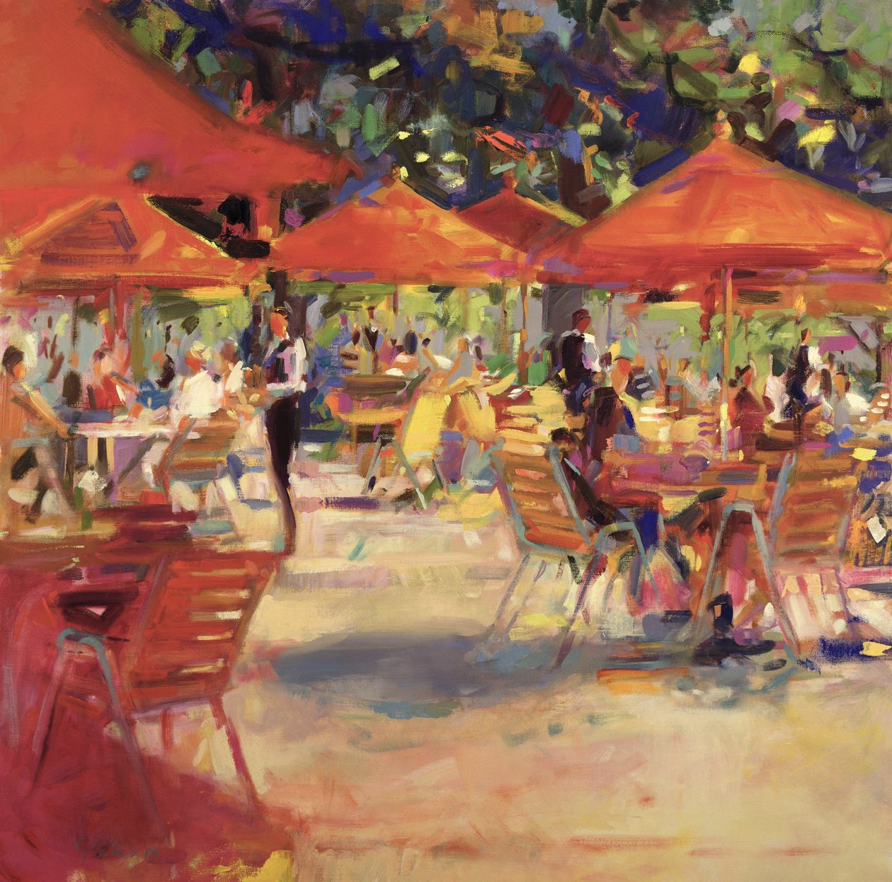 The Garden Cafe by Peter Graham (Contemporary)
