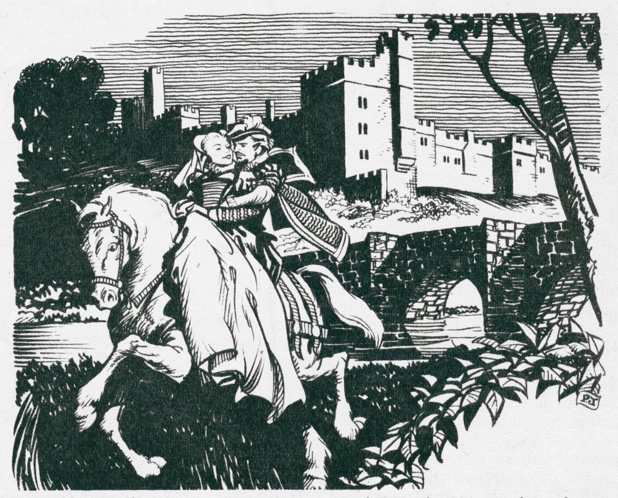 The Elopement of Dorothy Vernon from Haddon Hall