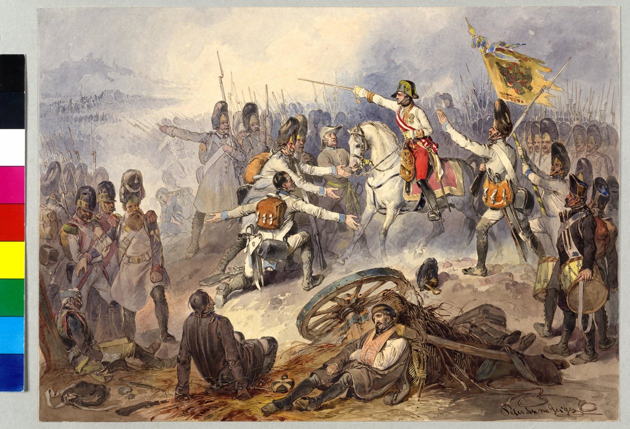 Battle of Stockach 1799 by Peter Johann Nepomuk Geiger