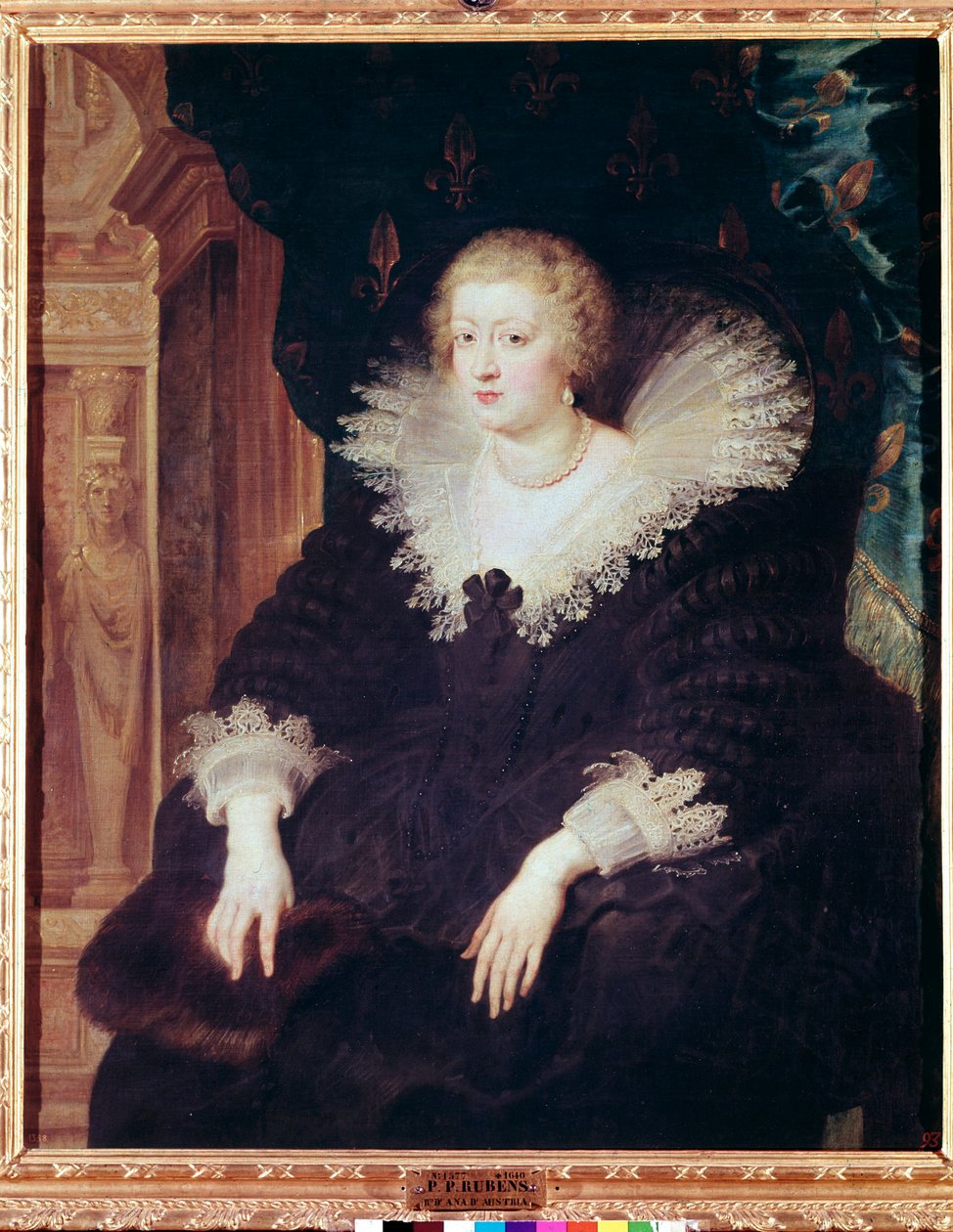 Portrait of Queen of France Anne of Austria