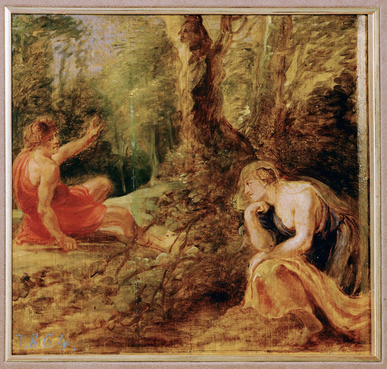 Procris and Cephalos by Peter Paul Rubens: Fine art print
