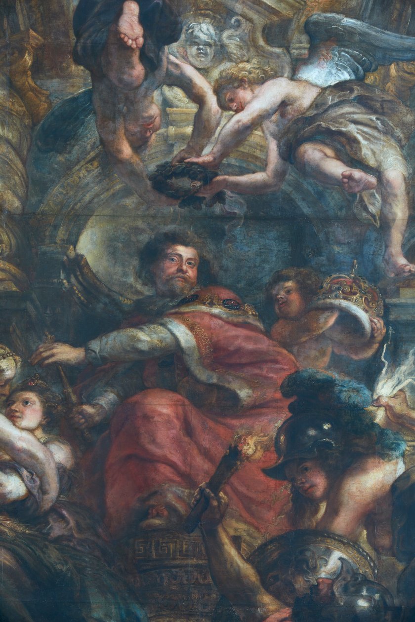 The Rubens ceiling by Peter Paul Rubens: Fine art print