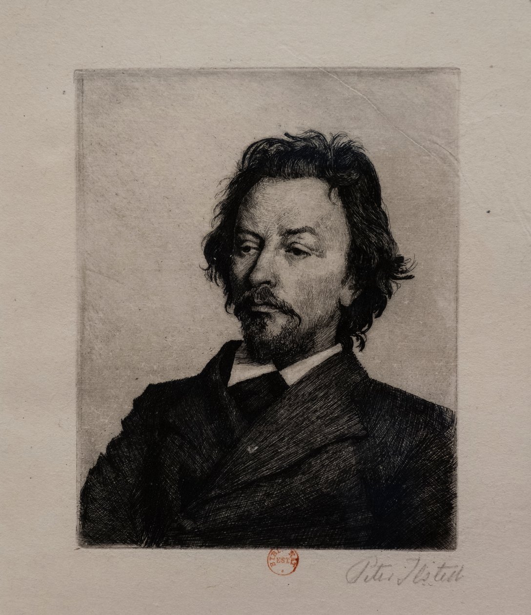 Portrait of Vilhelm Hammershoi by Peter Vilhelm Ilsted