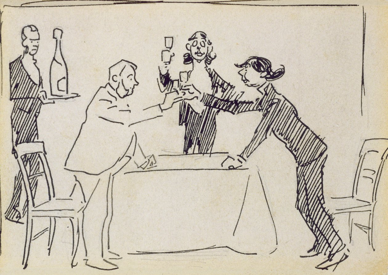 Cocktail Party by Phil May: Highest-quality art reproduction