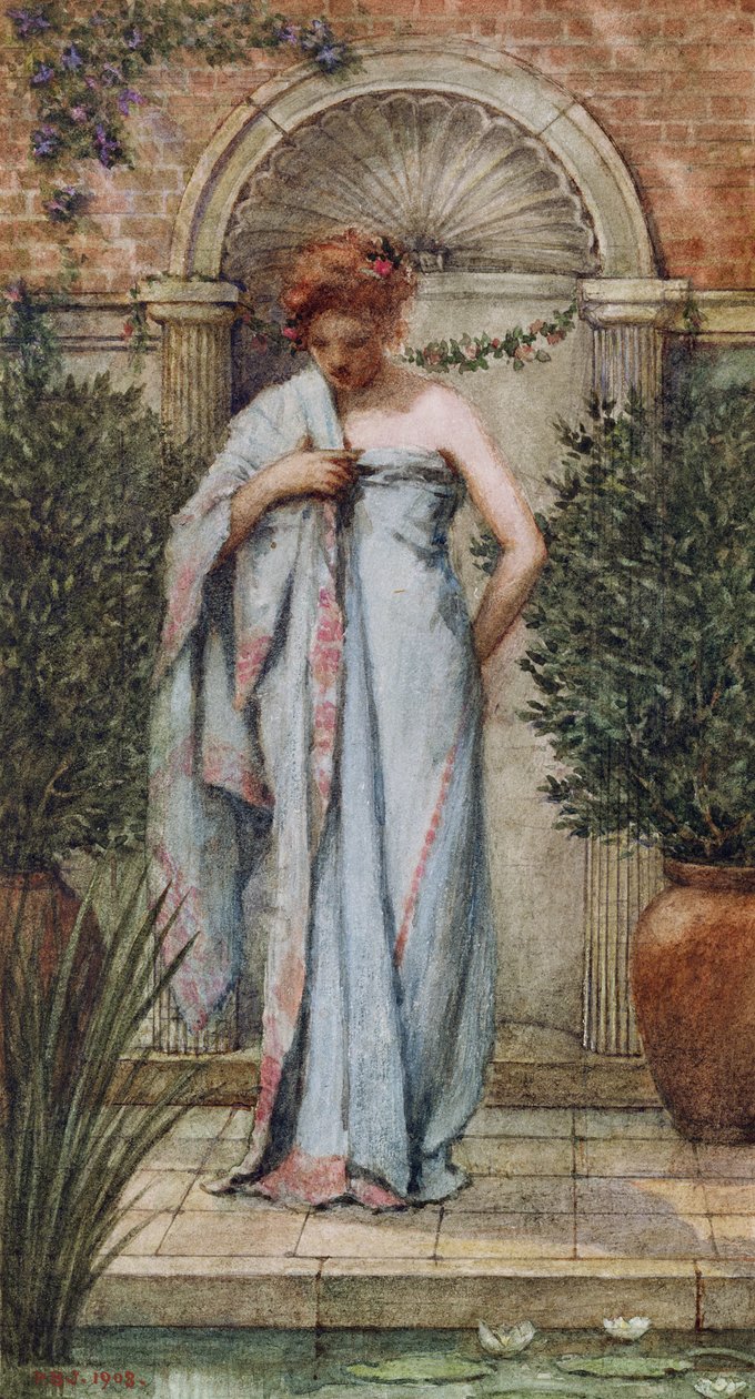 After the Bath, 1908 by Philip Burne-Jones: Fine art print