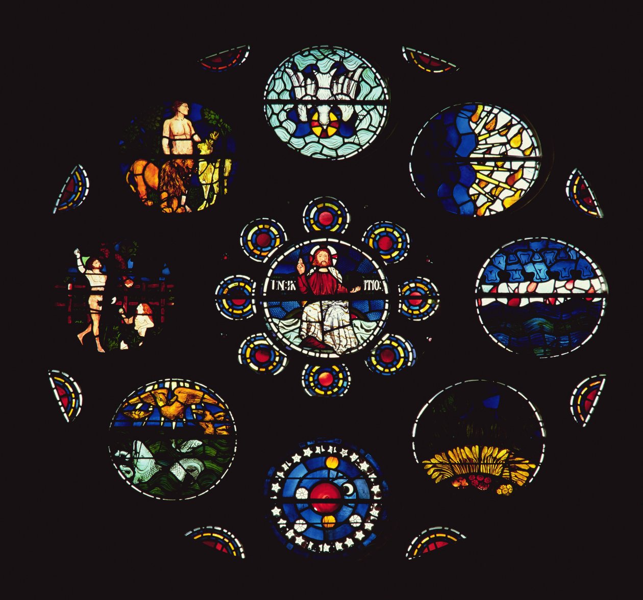 Rose window by Philip Webb: Highest-quality art reproduction