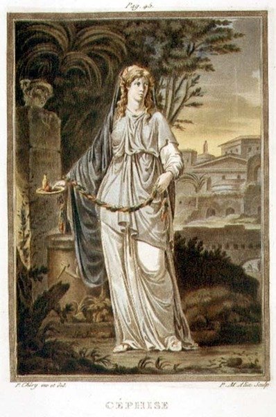 Cephise, Costume for 'Andromache' by Jean Racine, from Volume I of ...