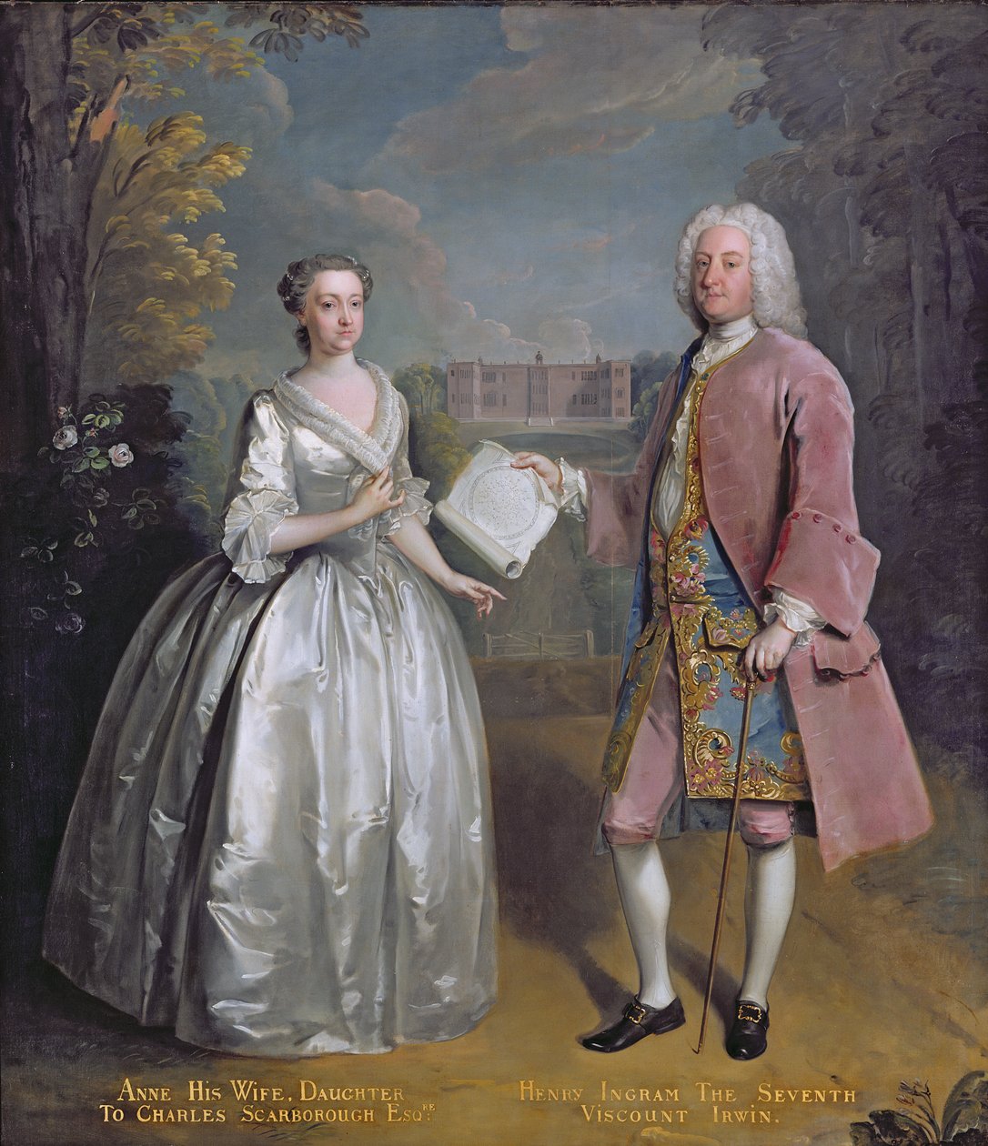 Portrait of Henry 7th Viscount Irwin and his Wife Anne