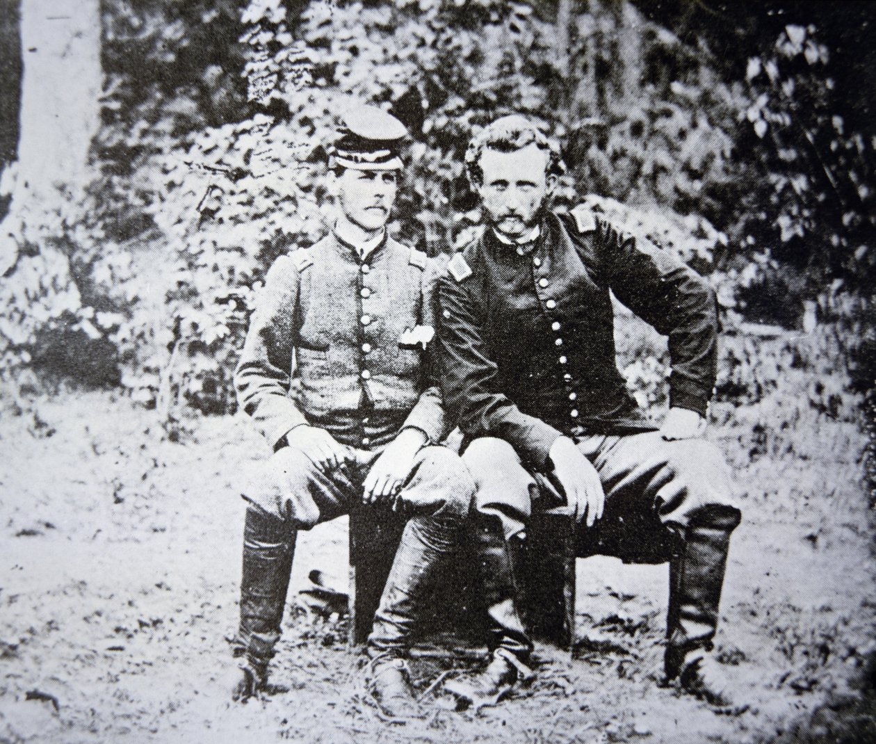 Portrait of Lieutenant George A. Custer (1839-1876) with his POW ...
