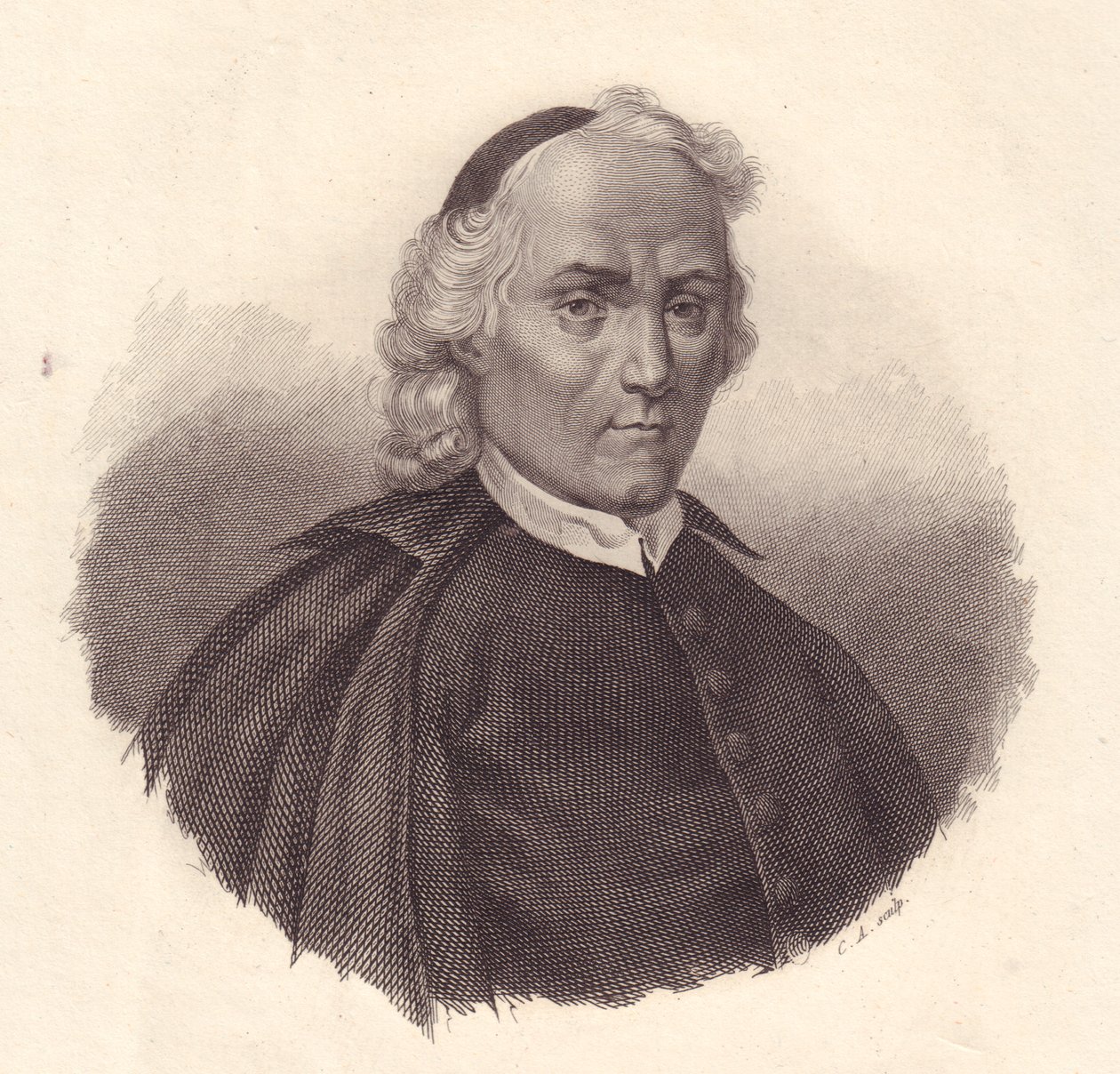 Portrait of Ludovico Antonio Muratori, copper engraving