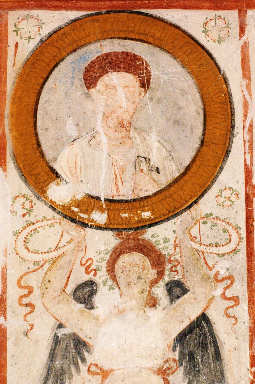 Valley of Tombs, Hypogeum Fresco in Tomb of Three Brothers