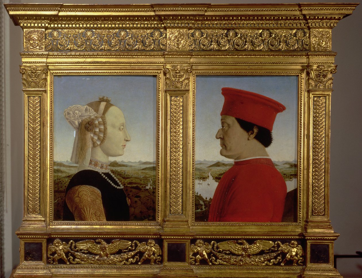 Portraits of Duke Federico da Montefeltro and Battista Sforza