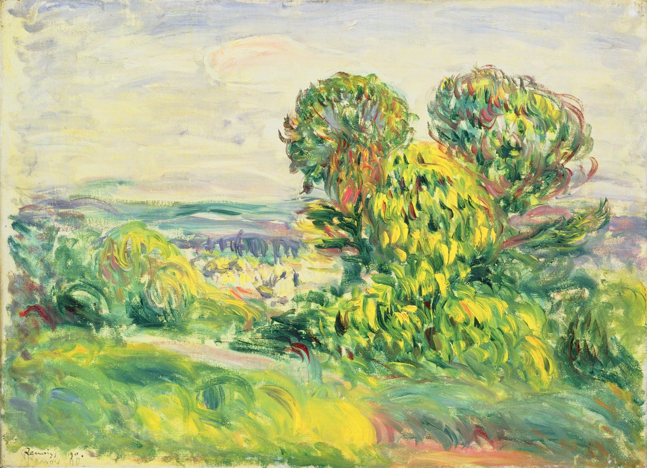 Green Trees by Pierre Auguste Renoir: Buy fine art print