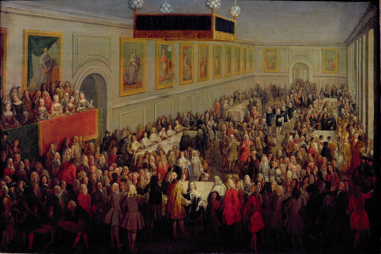 Feast Given After the Coronation of Louis XV at the Palais ...