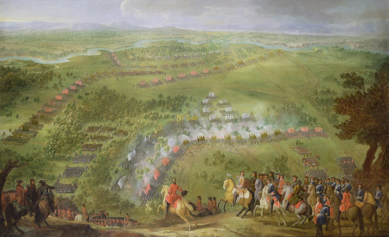 The Battle of Lesnaya in 1708 by Pierre-Denis Martin