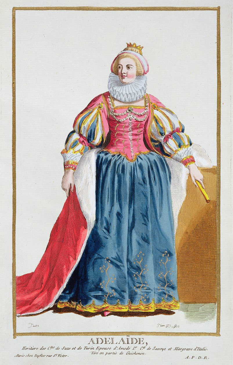 Adelaide, from 'Receuil des Estampes, representant les Rangs et les ...