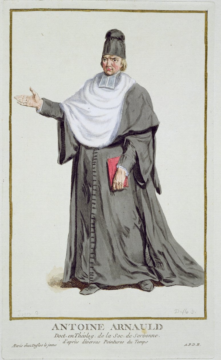 Antoine Arnauld (1612-94) by Pierre Duflos: Fine art print