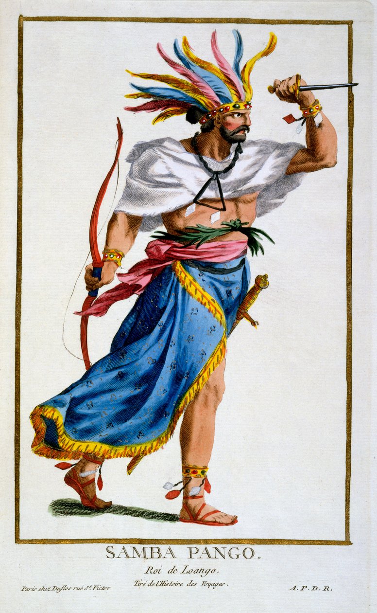Samba Pango, Ruler of Luango, from 'Recuil des Estampes, Representant ...