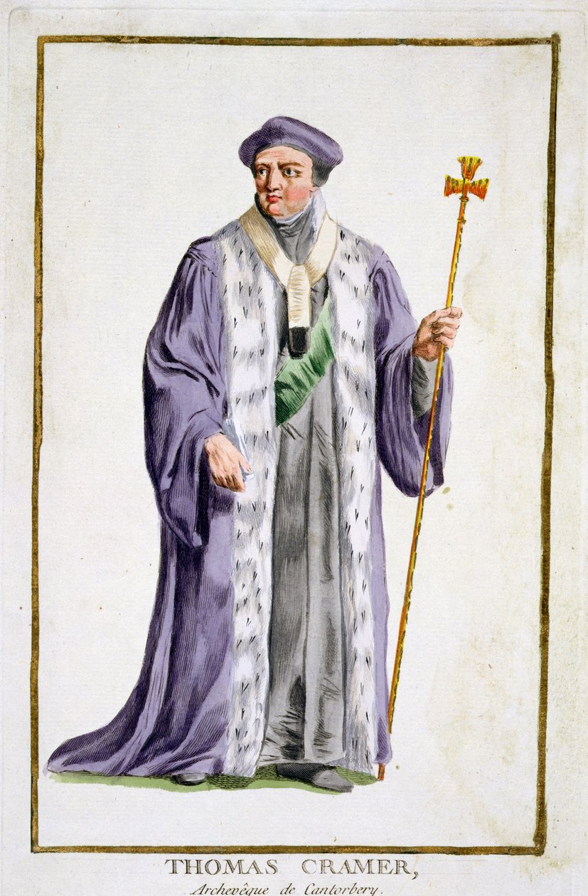 Thomas Cranmer, Archbishop of Canterbury, from 'Receuil des Estampes ...