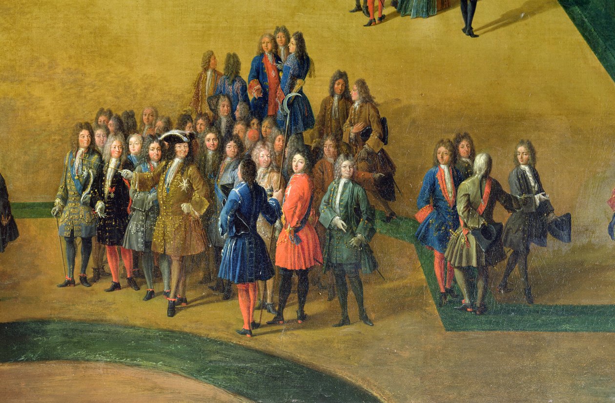 View of the Grove of the Baths of Apollo in the Gardens of Versailles ...