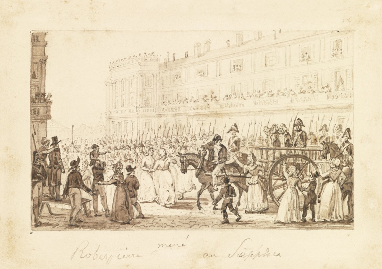 Robespierre and his accomplices being led to their execution