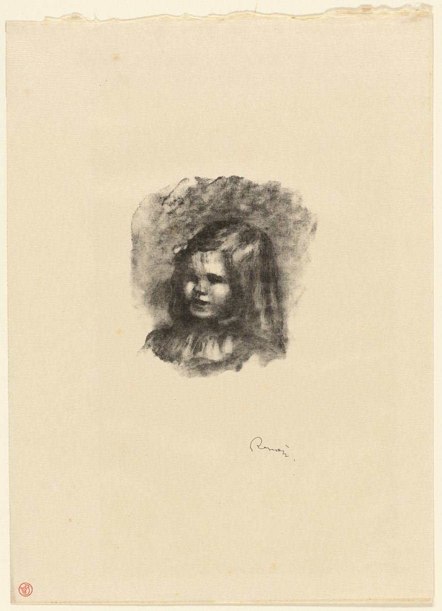 Claude Renoir, Turned to the Left by Pierre-Auguste Renoir