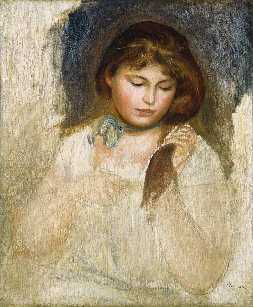 Head of Gabrielle by Pierre-Auguste Renoir: Fine art print