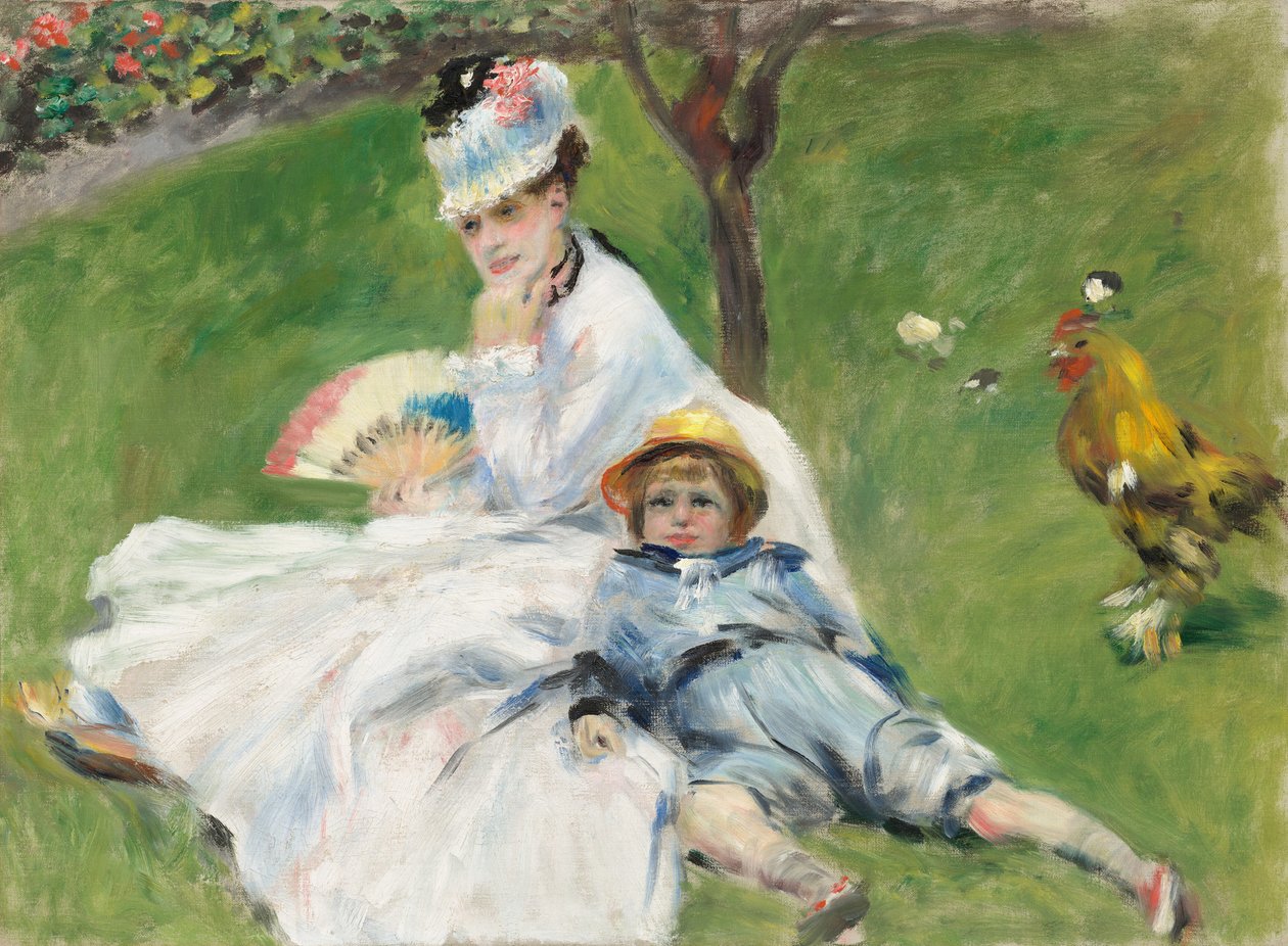 Madame Monet and Her Son, 1874 by Pierre Auguste Renoir