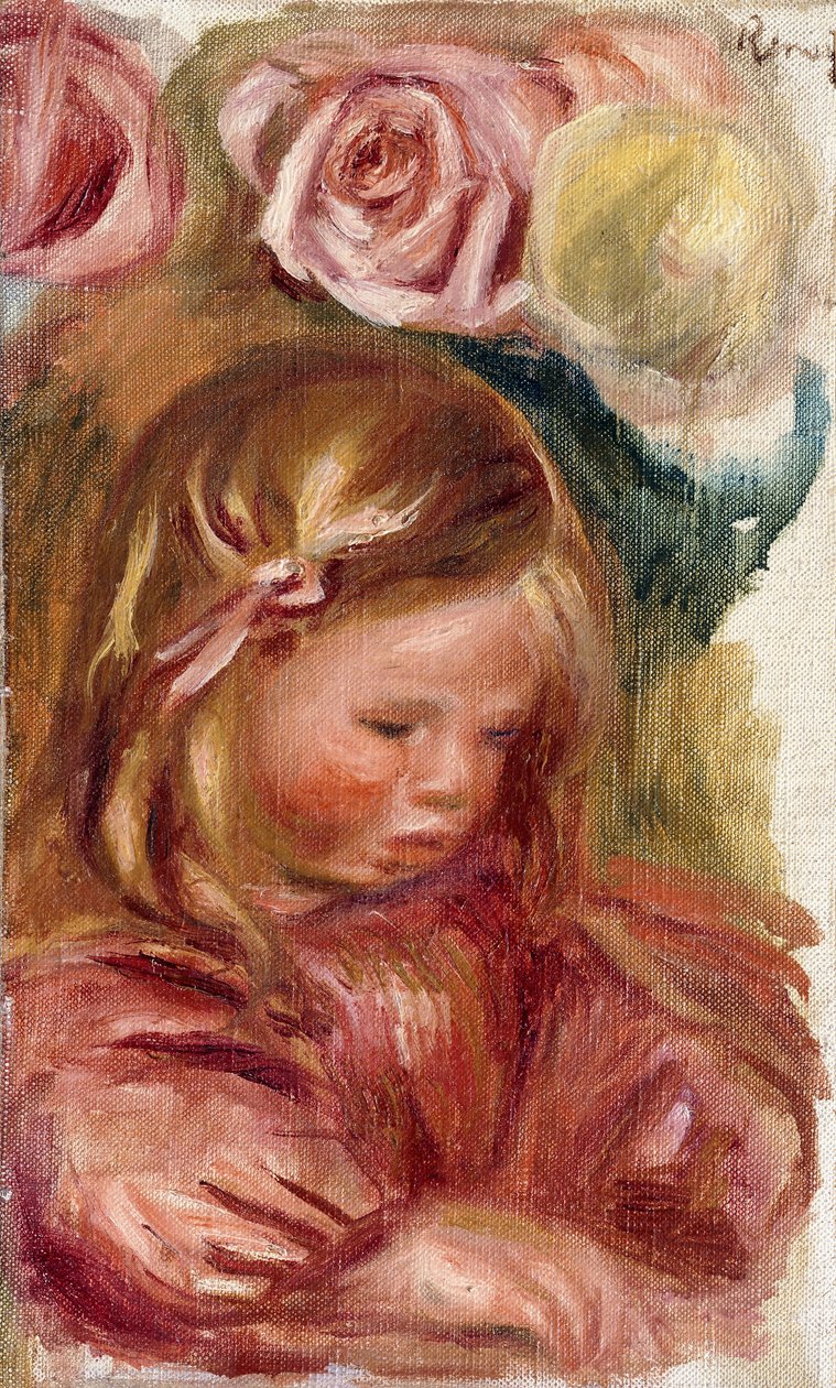 Study, Coco in the Roses by Pierre-Auguste Renoir