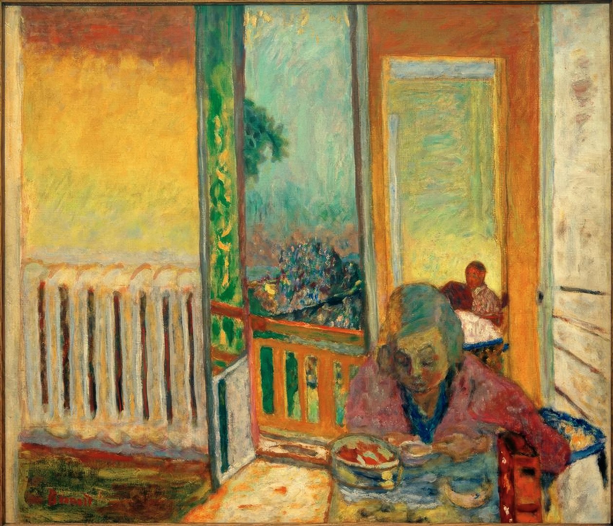 Breakfast by the Radiator by Pierre Bonnard