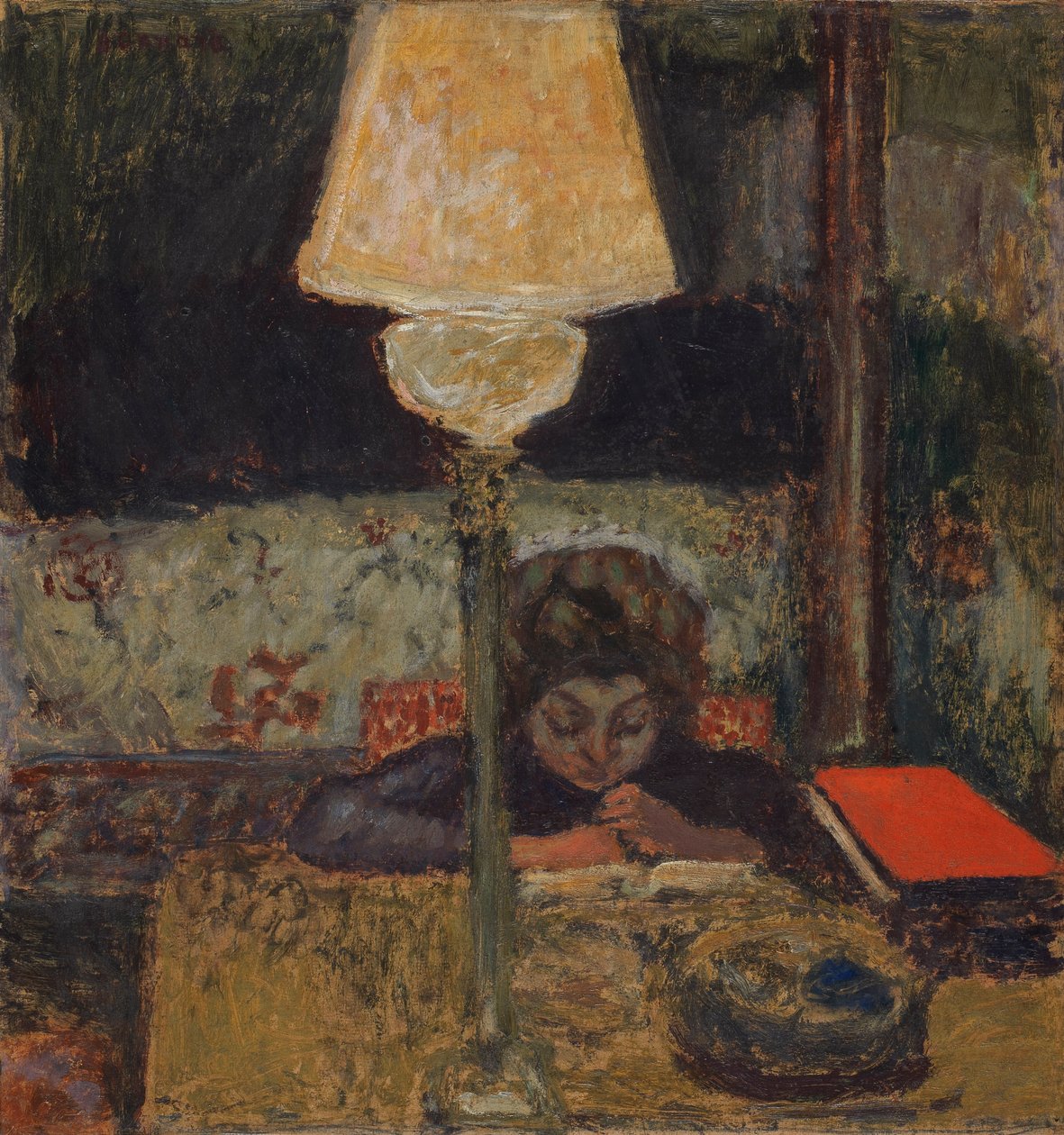 The Oil Lamp by Pierre Bonnard: Premium art reproduction