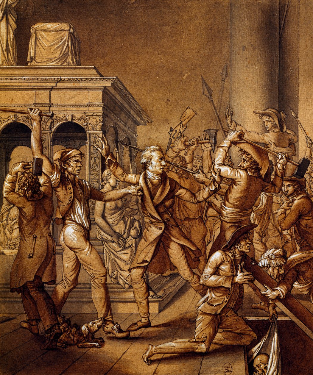 Alexandre Lenoir opposes the destruction of the tomb of Louis XII in ...