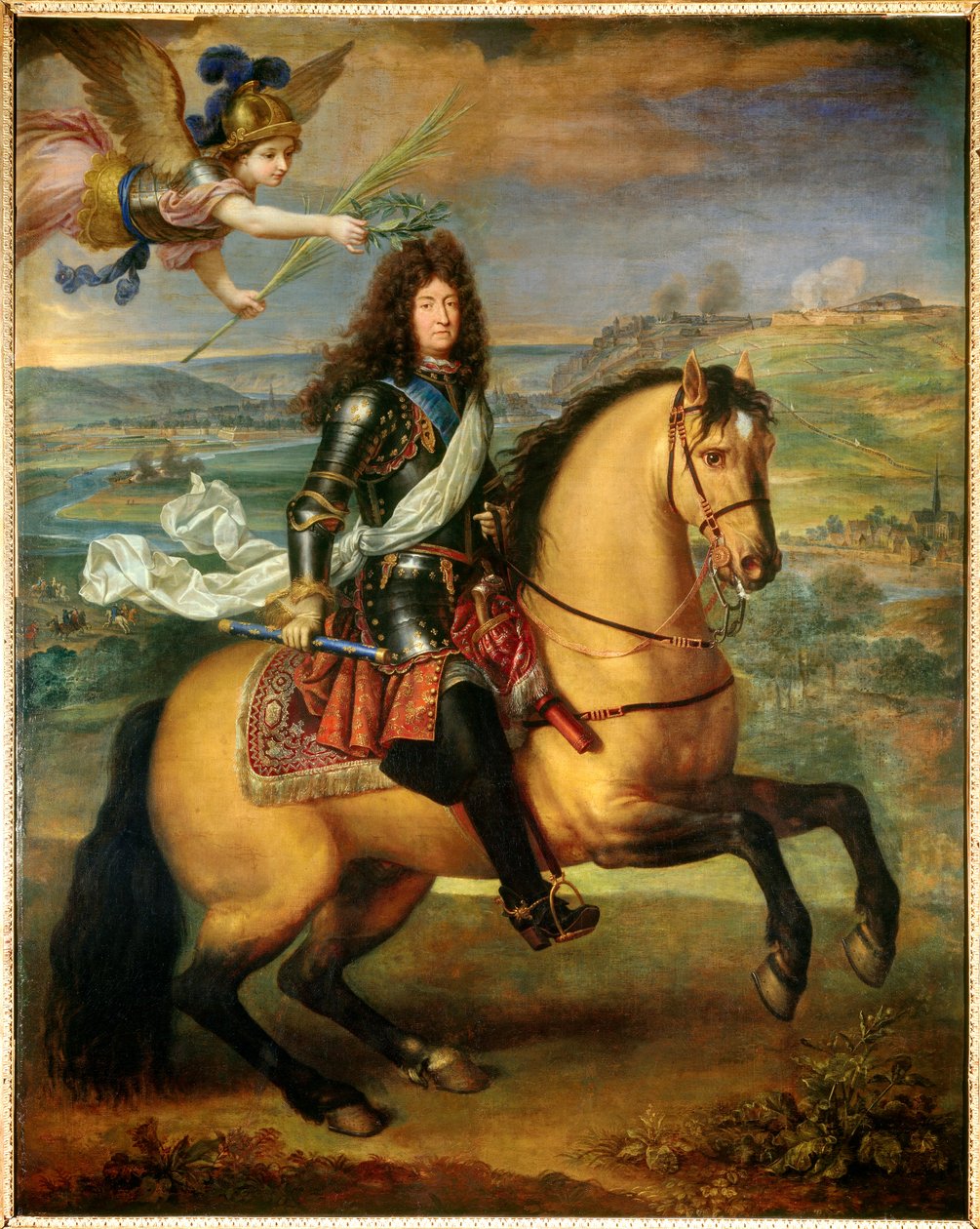 Equestrian Portrait of Louis XIV by Pierre Mignard