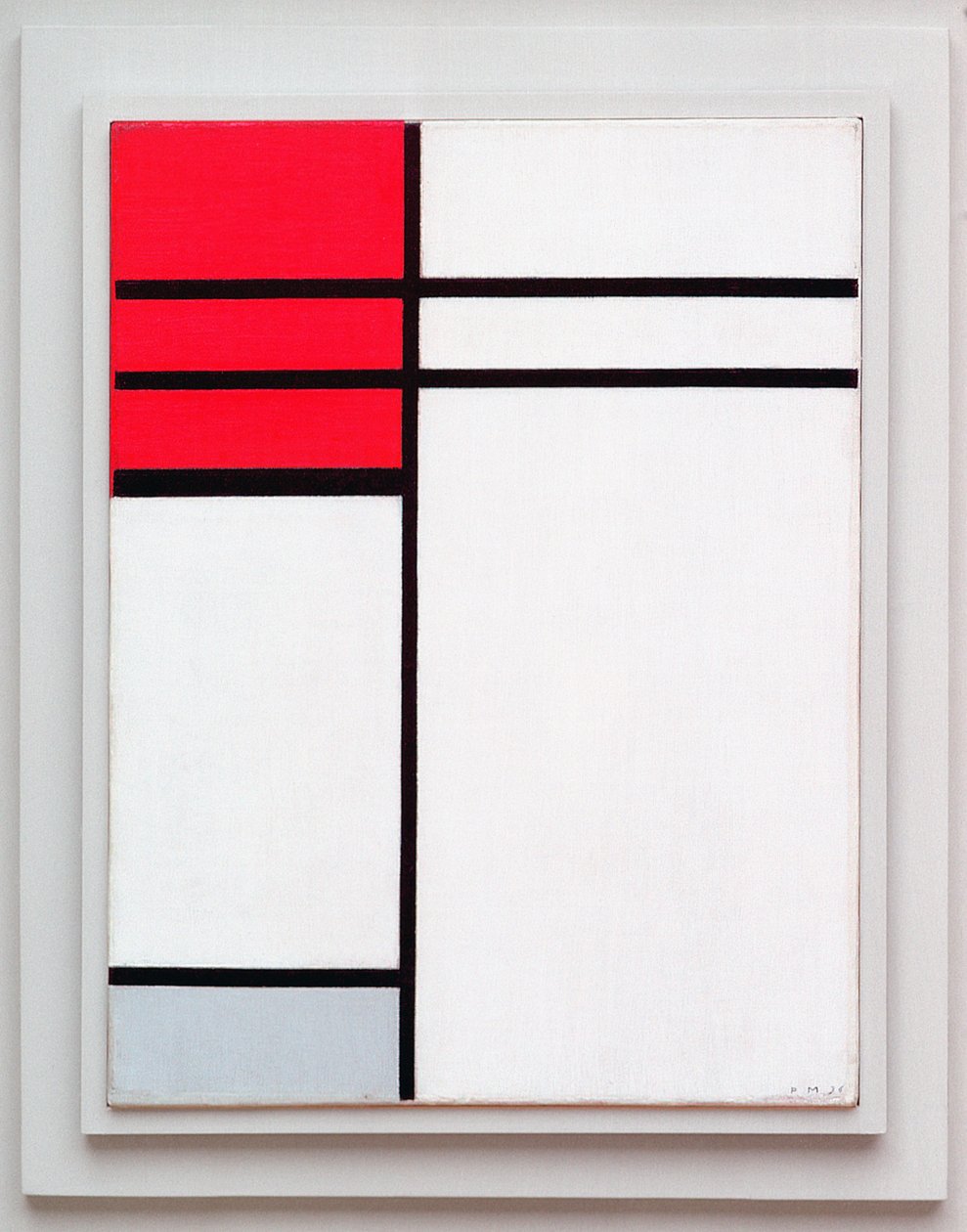 Composition (A) in Red and White, 1936 by Piet Mondrian