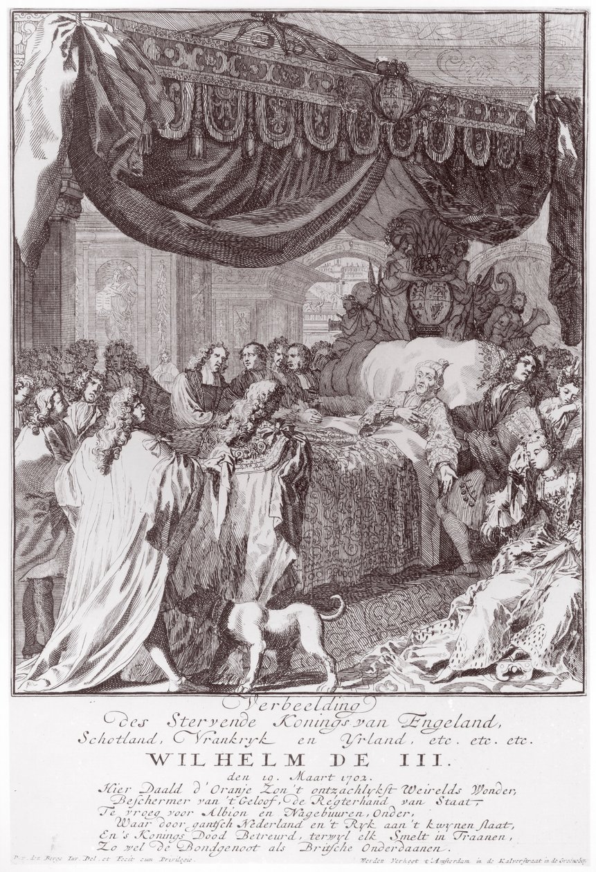 William III on His Deathbed by Pieter van den Berge
