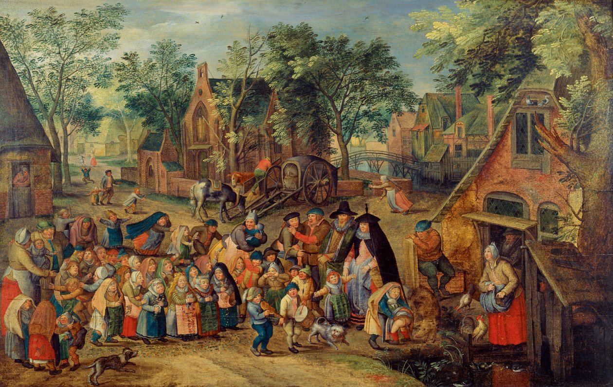 The Pentecost Bride Game by Pieter Brueghel the Younger