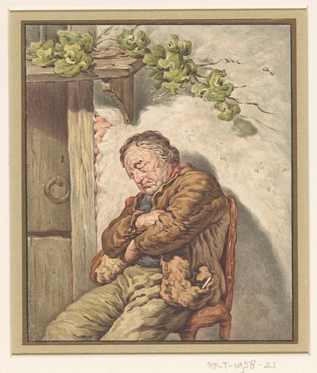 Lou the Baker's Apprentice, Asleep in the Sunlight in Front of the House