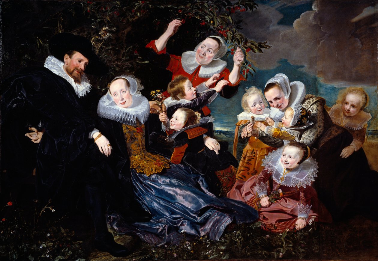 Portrait of Paulus Van Beresteyn with His Wife and Six Children and Two ...