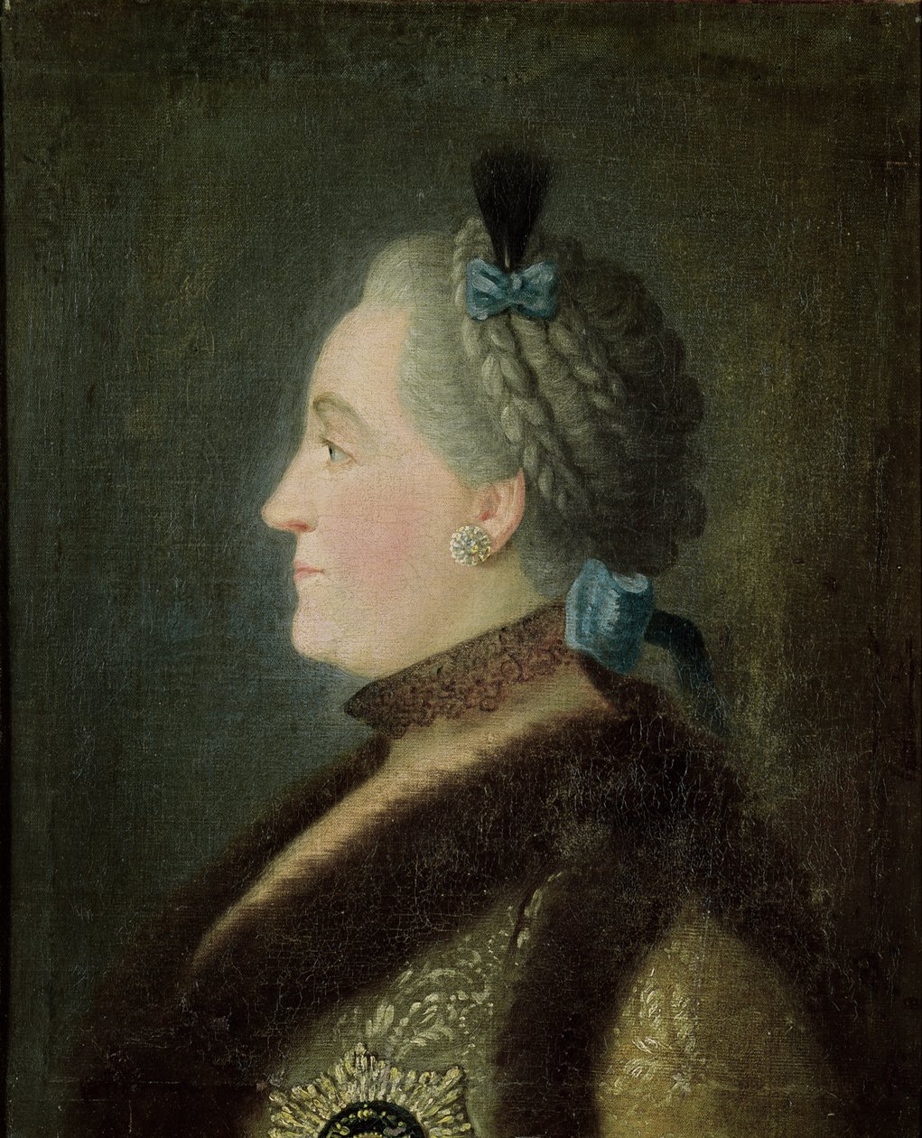 Portrait of Catherine II of Russia, after a painting by Dimitri ...