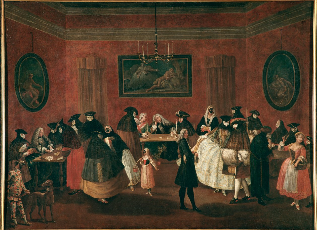 The Foyer (Il Ridotto) by Pietro Longhi: Fine art print