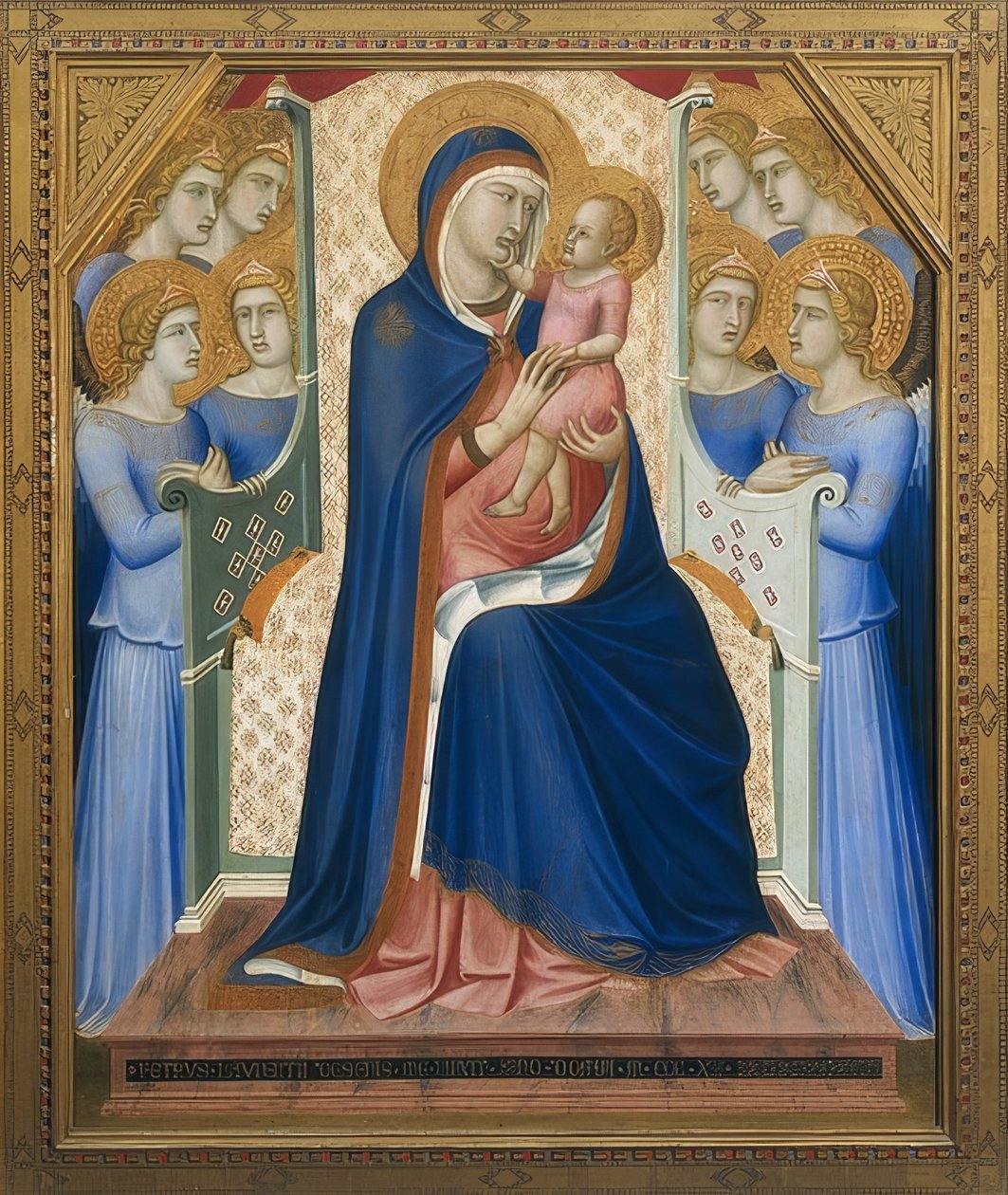 Madonna Surrounded by Angels by Pietro Lorenzetti