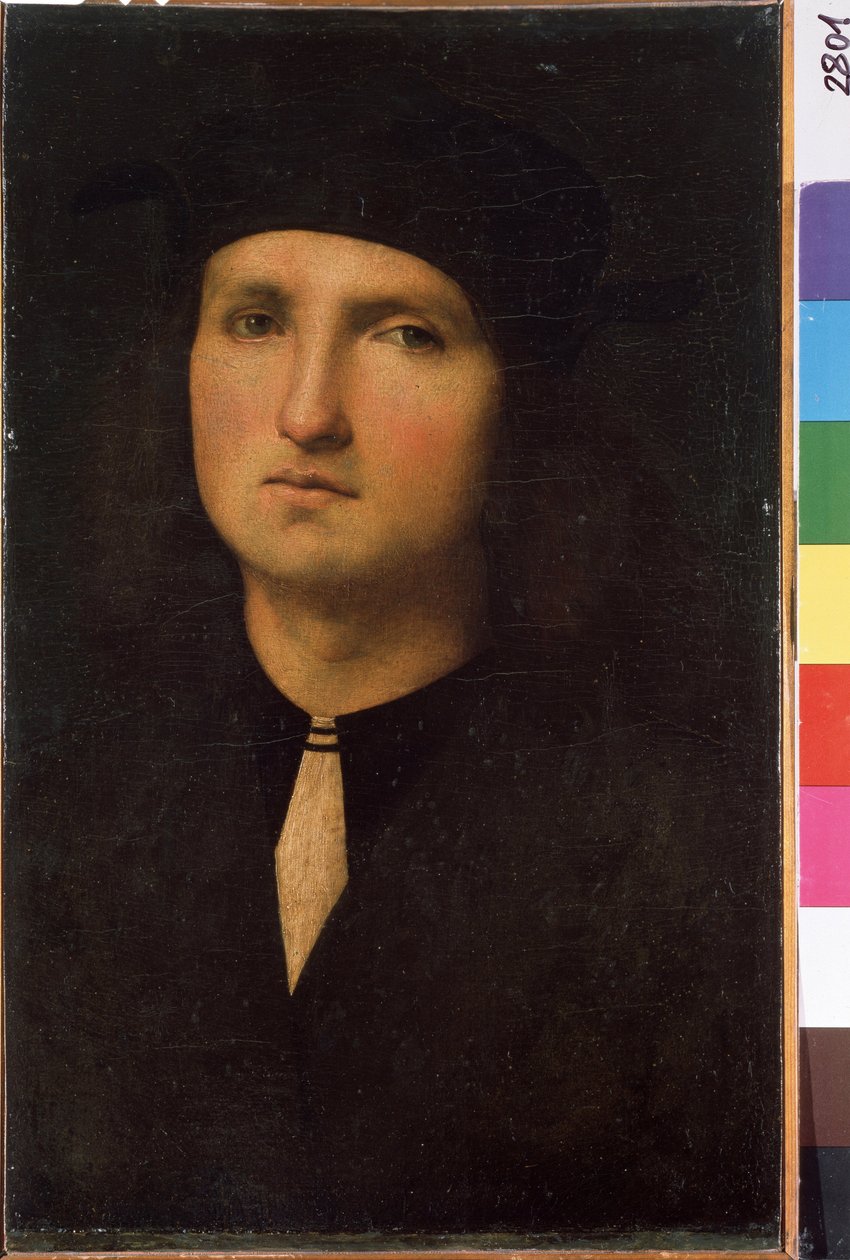 Portrait of a Young Man by Pietro Perugino: Fine art print