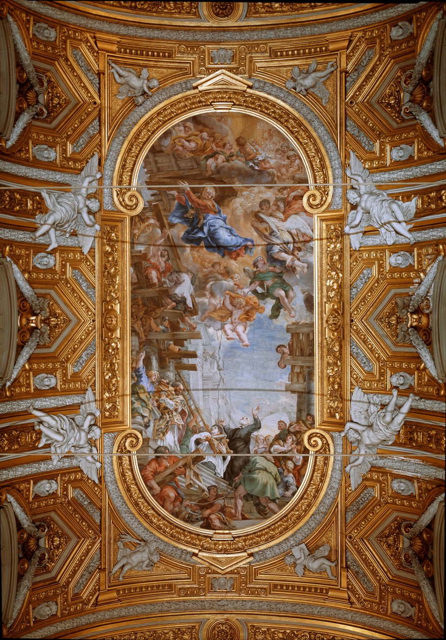 The Virgin Appears to Saint Philip Neri During the Construction of the ...