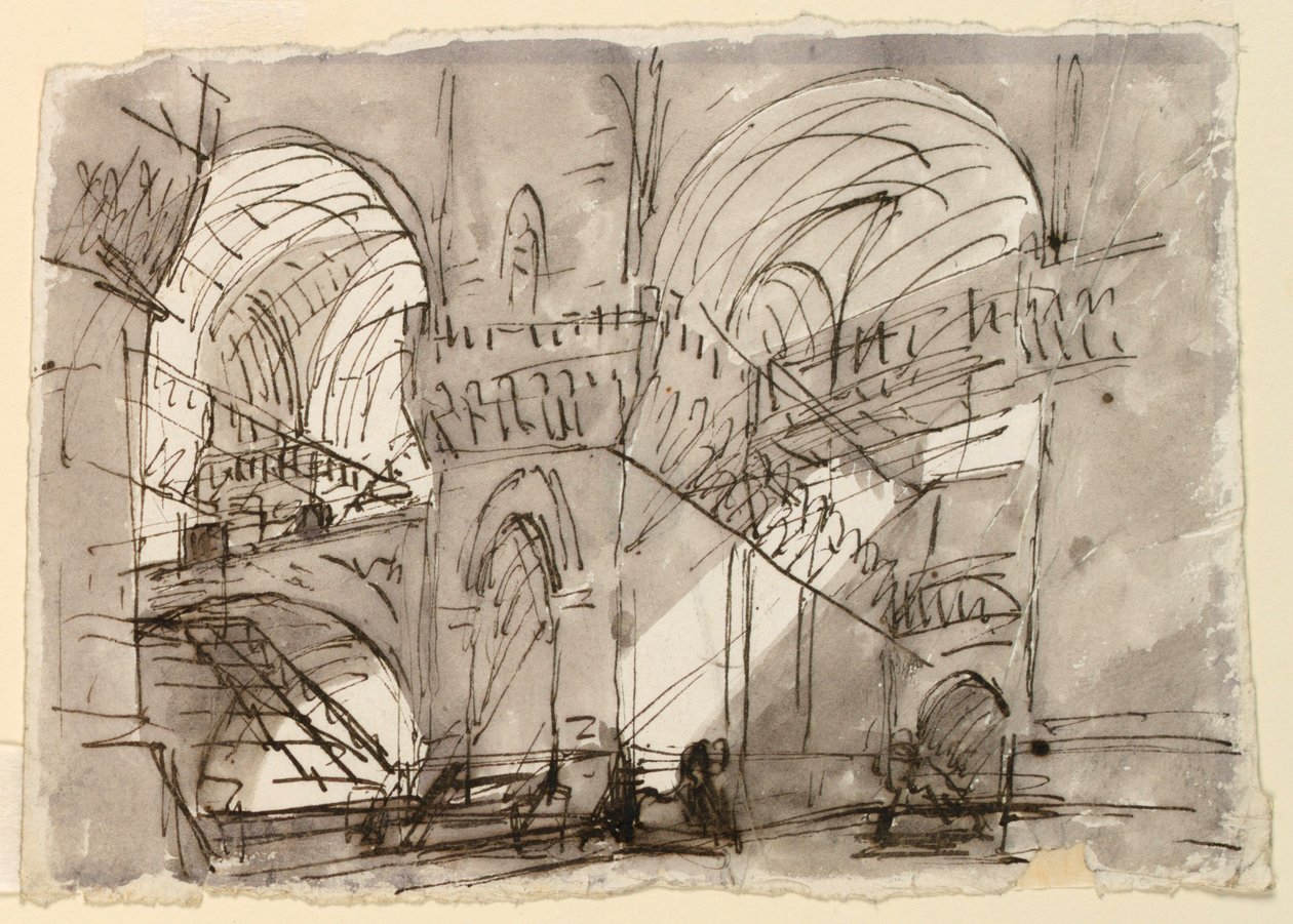 Stage Design, Prison Interior by Pietro di Gottardo Gonzaga